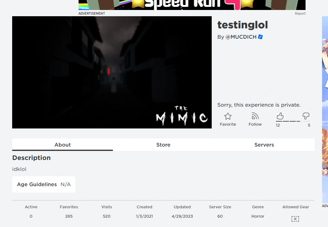 GUYS THE MIMIC TESTING GAME UPDATED! | Fandom