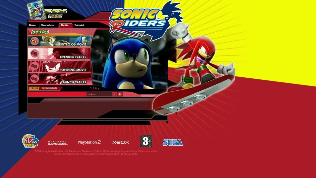 Sonic Riders flash website in 2006 | Fandom