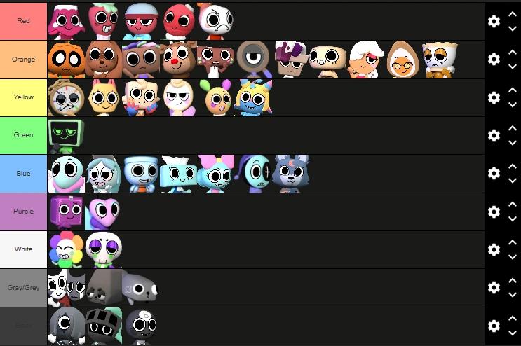 dandys world color tier list | Fandom