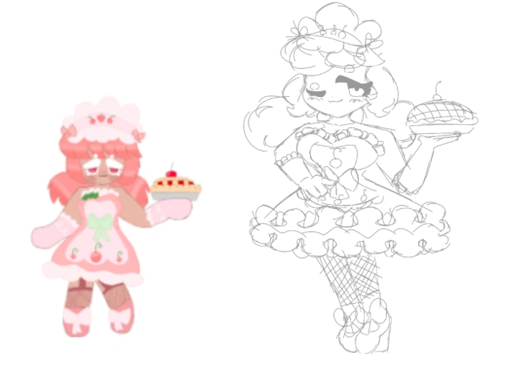 redrawing old ocs 1: cherry pie cookie | Fandom