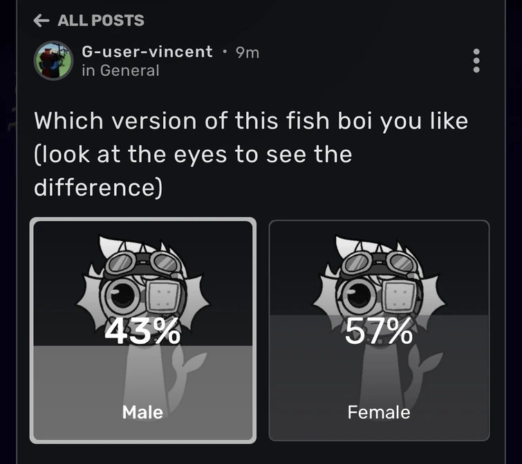 Fart vote is final so yuh I can canonically change there gender cause I ...