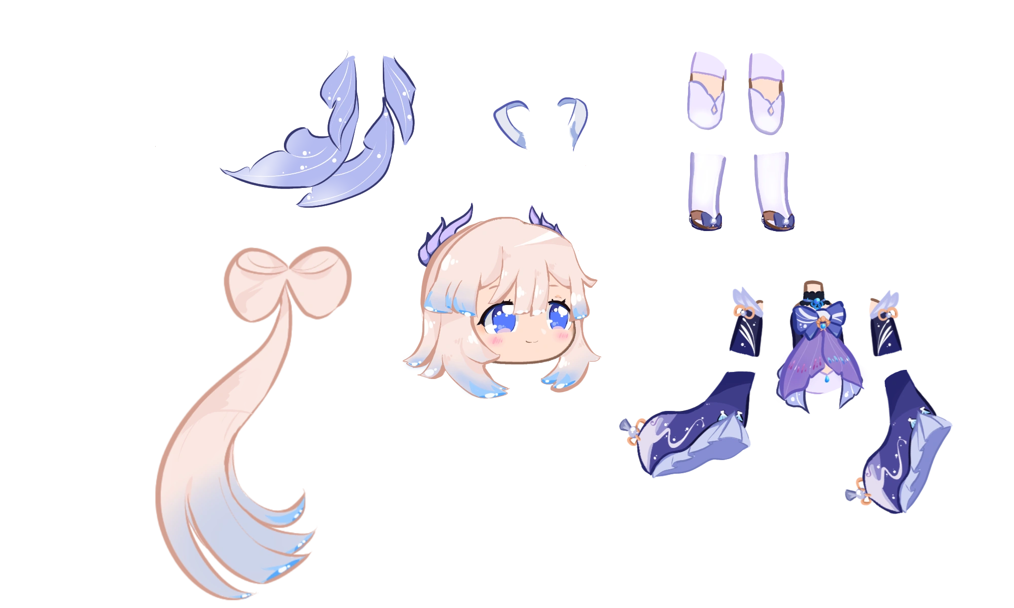 Kokomi, but it's a gacha club model | Fandom