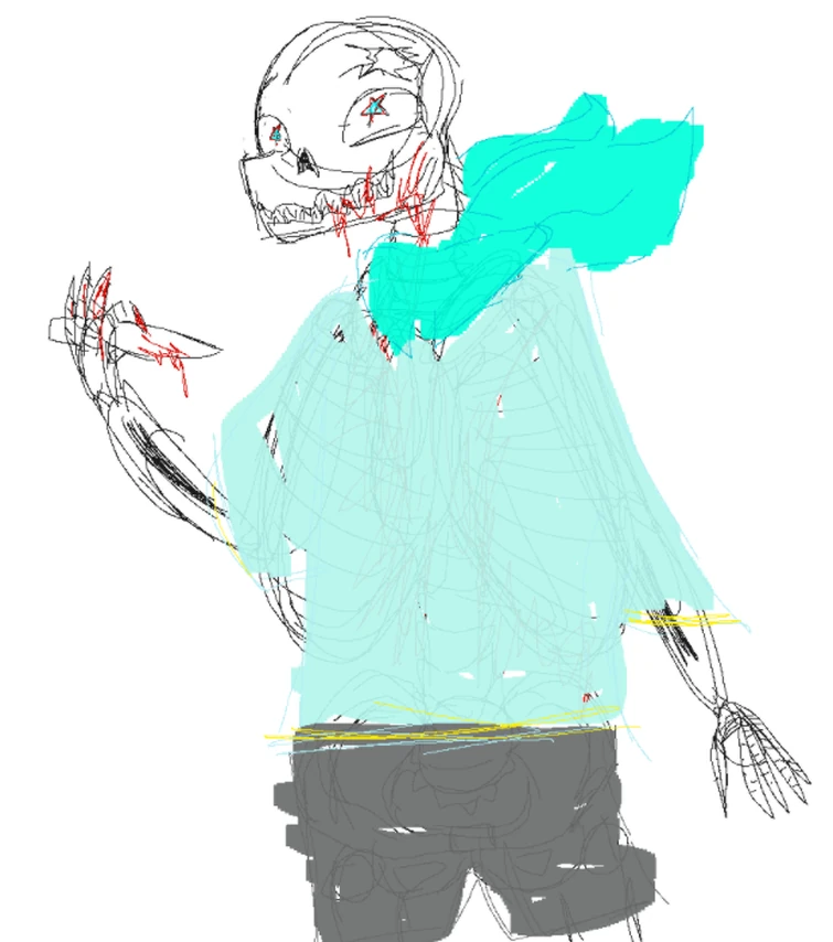 mmmm ut au brainrot [tw for blood, knives, and skeleton silly! ! also ...