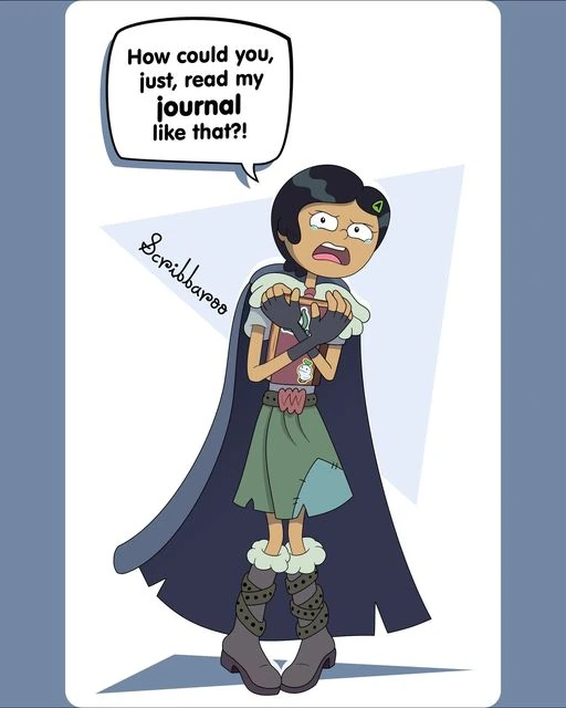 Interesting fan art of the whole Marcy's Journal leaked crap lol | Fandom