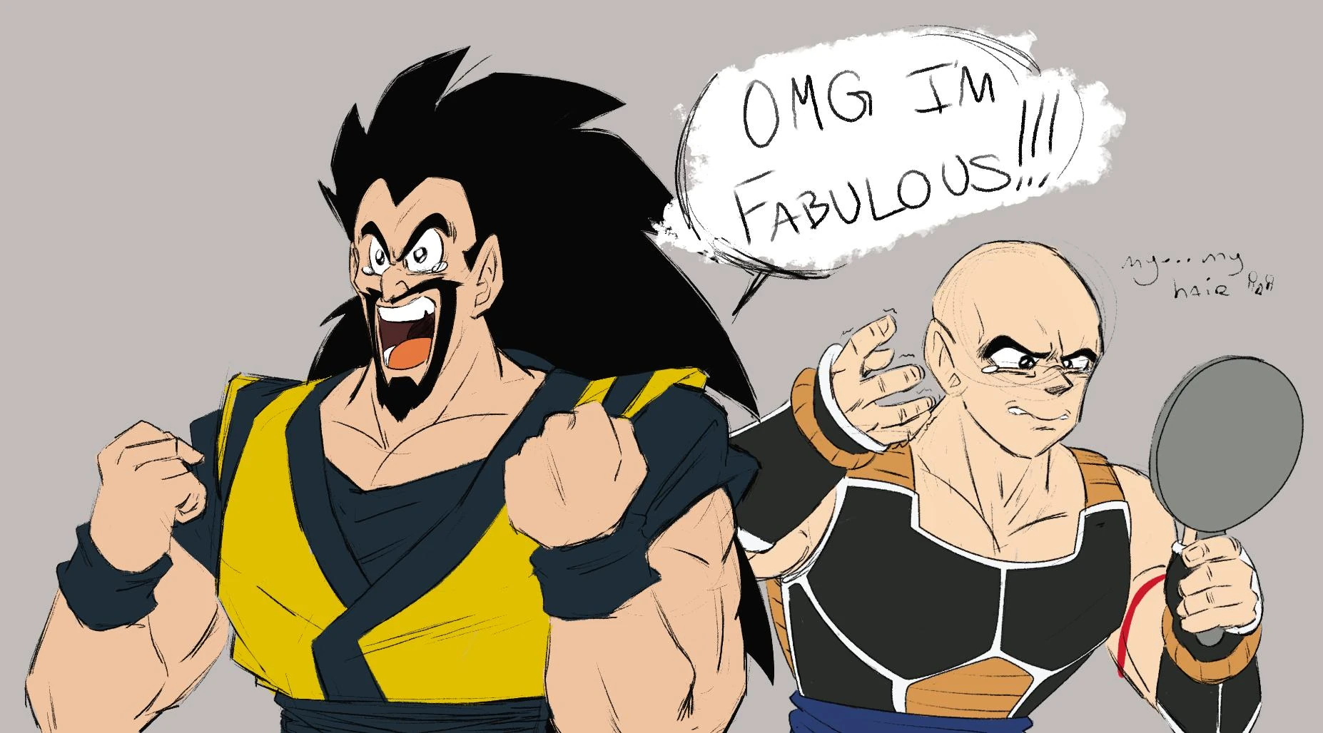 nappa and raditz fan art | Fandom