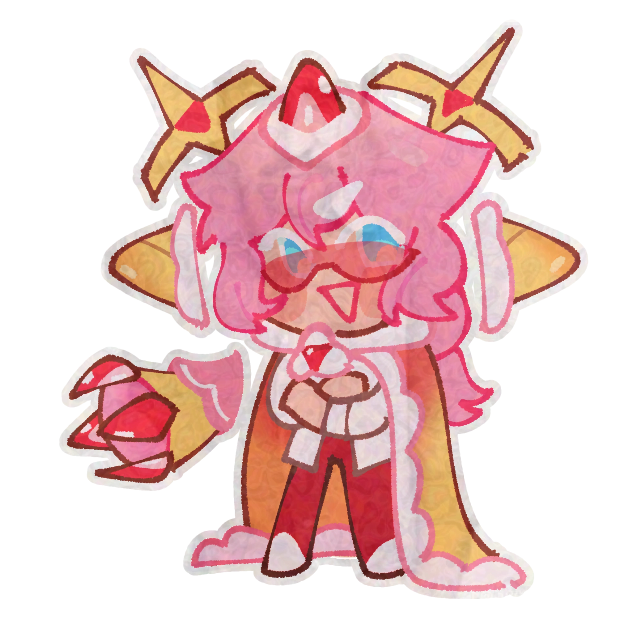 Strawberry crepe cookie redesign (walnut redesigns cookies part uh... 4 ...