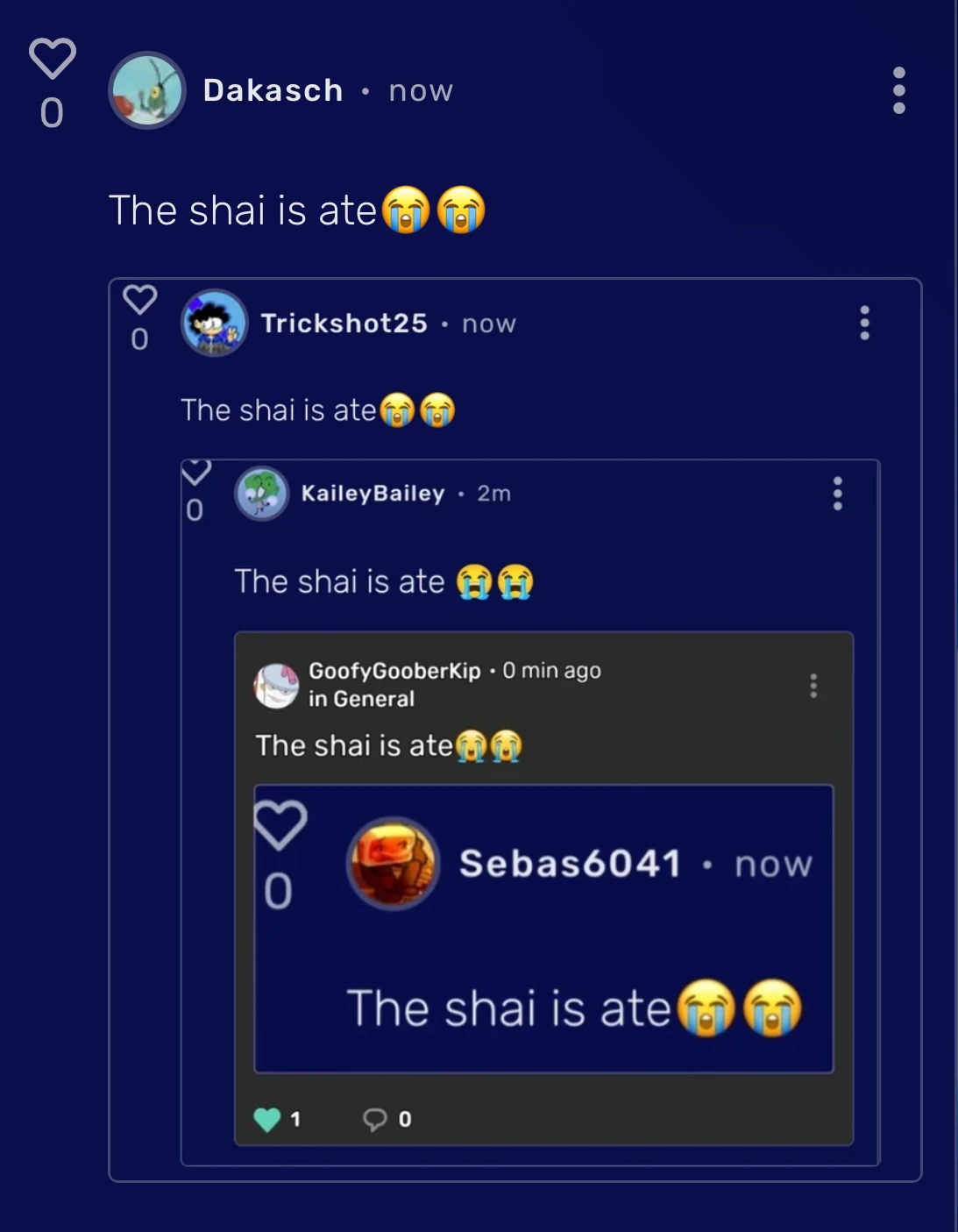 The shai is ate 😭😭 | Fandom