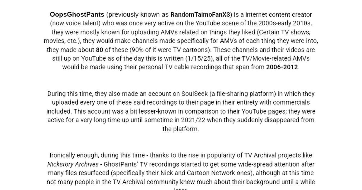 Hunt for GhostPants encodes | Fandom