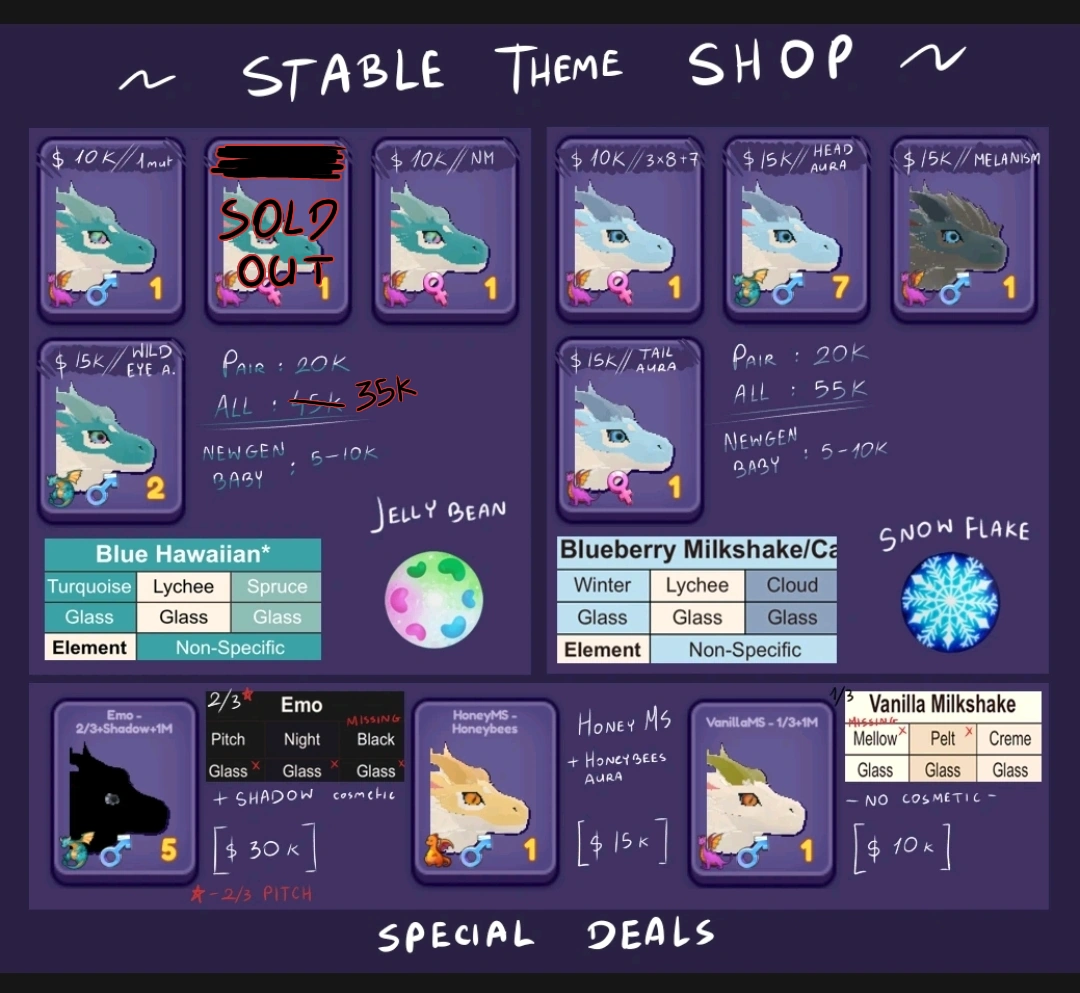 ☕🪷 Saurium Stable Shop!! 🪷☕ | Fandom