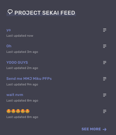the project sekai feed rn | Fandom