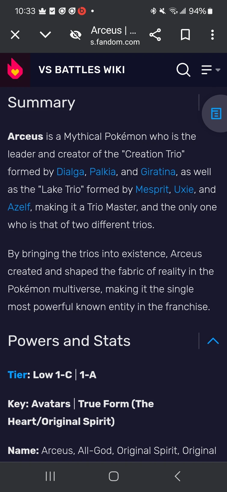 Is Arceus Outerversal? | Fandom