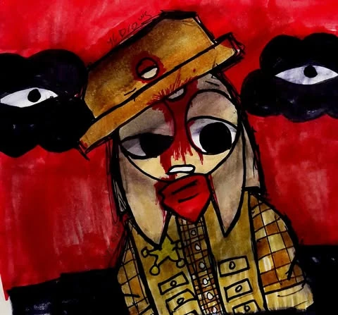 Idk what to name this angst drawing I drew today | Fandom