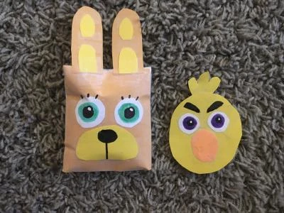 Paper Spring Bonnie and Chica Plushies | Fandom