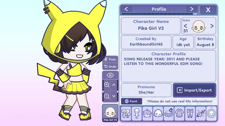 V2 of pika girl oc | Fandom