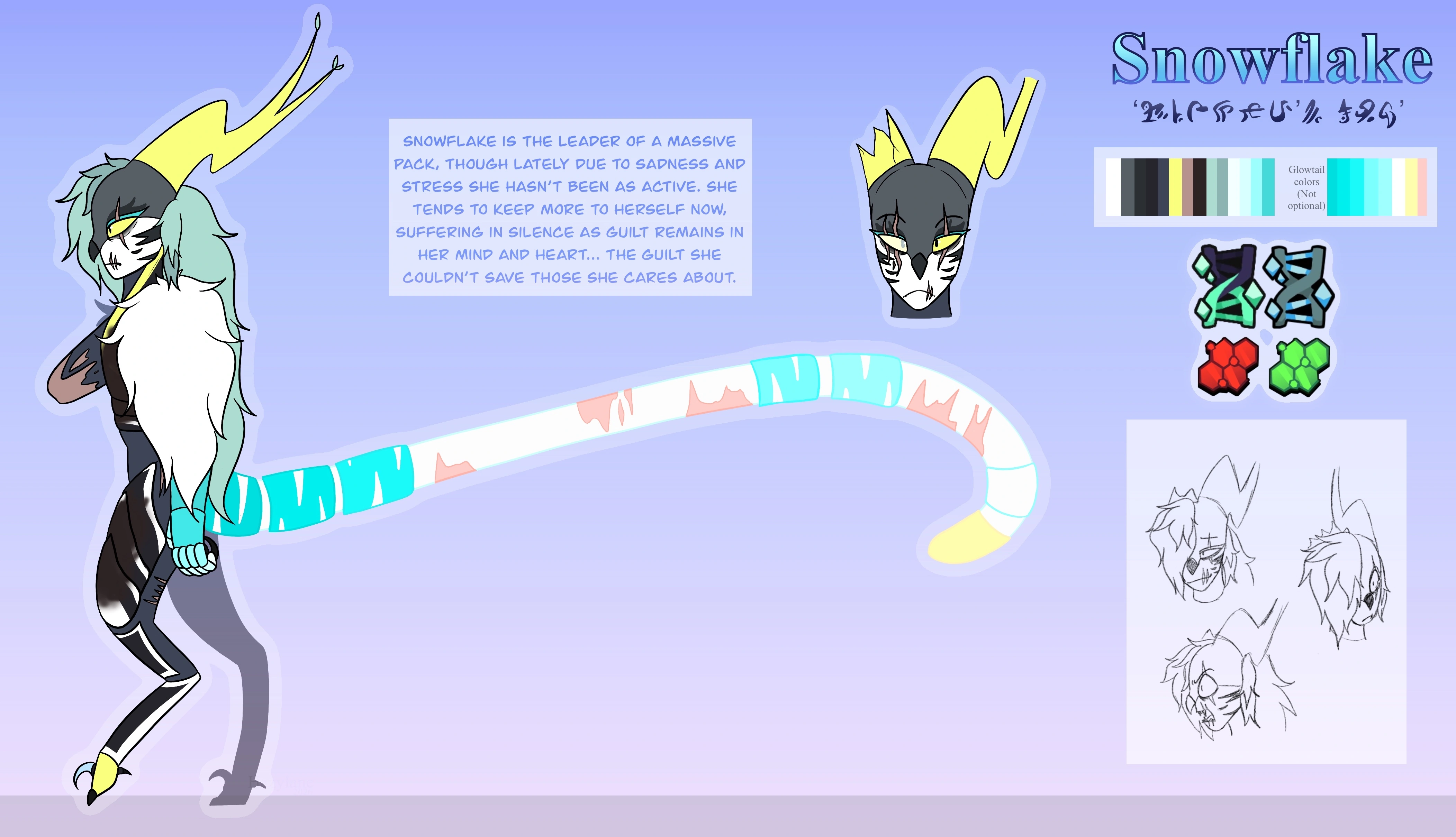 Finished Snowflake ref | Fandom