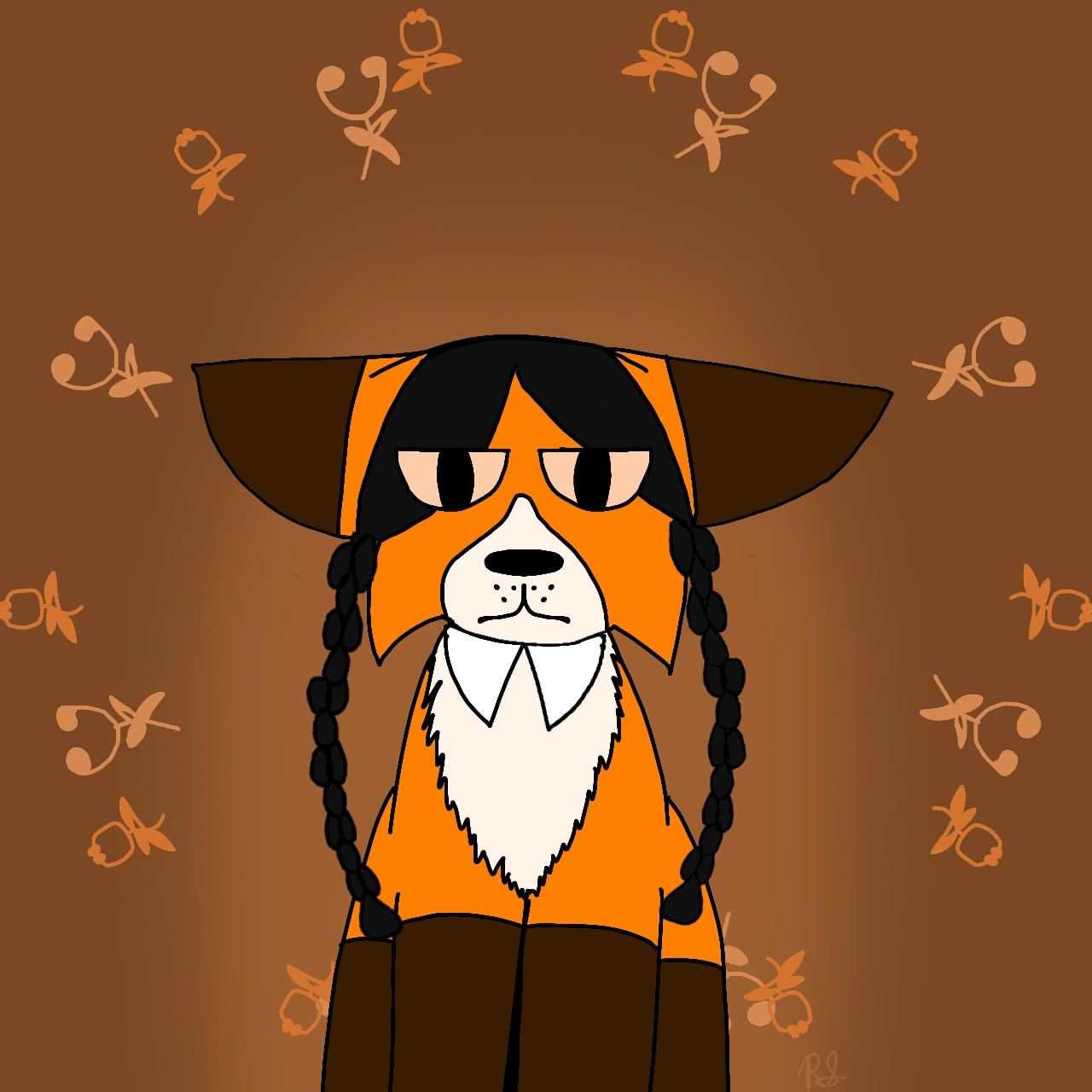 I drew my pfp fox as Wednesday Addams | Fandom