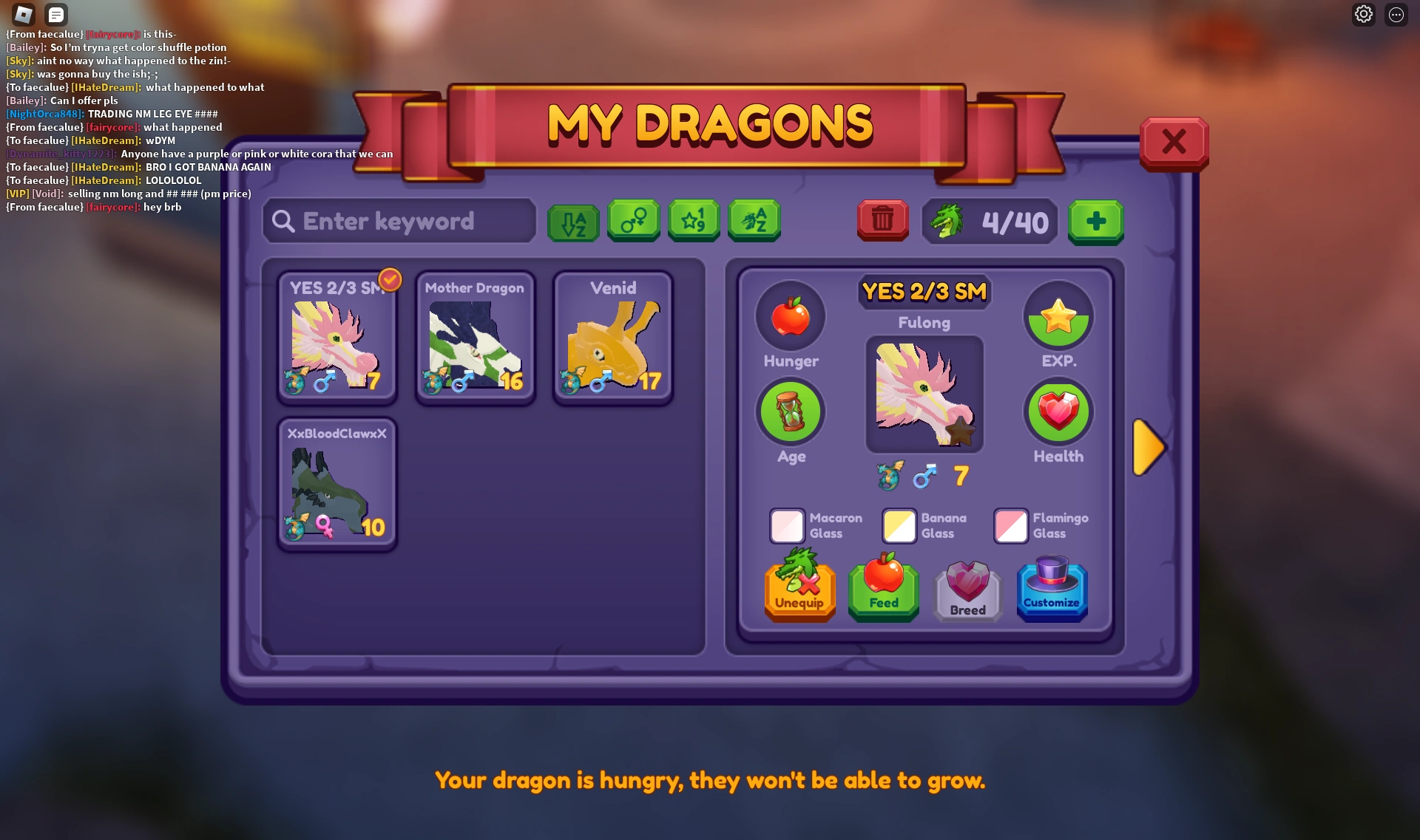 my 2/3 strawberry milkshake fulong is trying to become pinata or banana ...