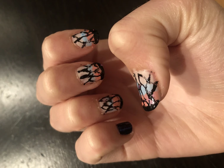 Shinobu themed nails 💅 | Fandom