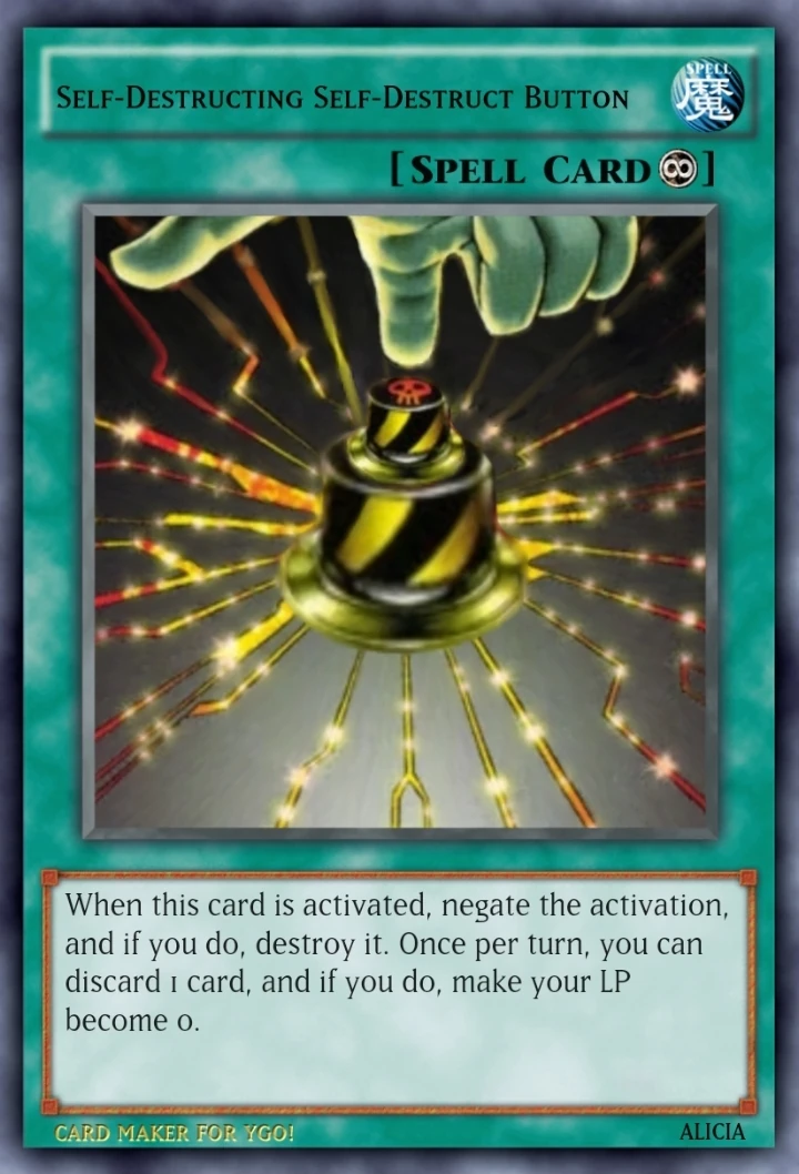 Self-Destructing Self-Destruct Button | Fandom