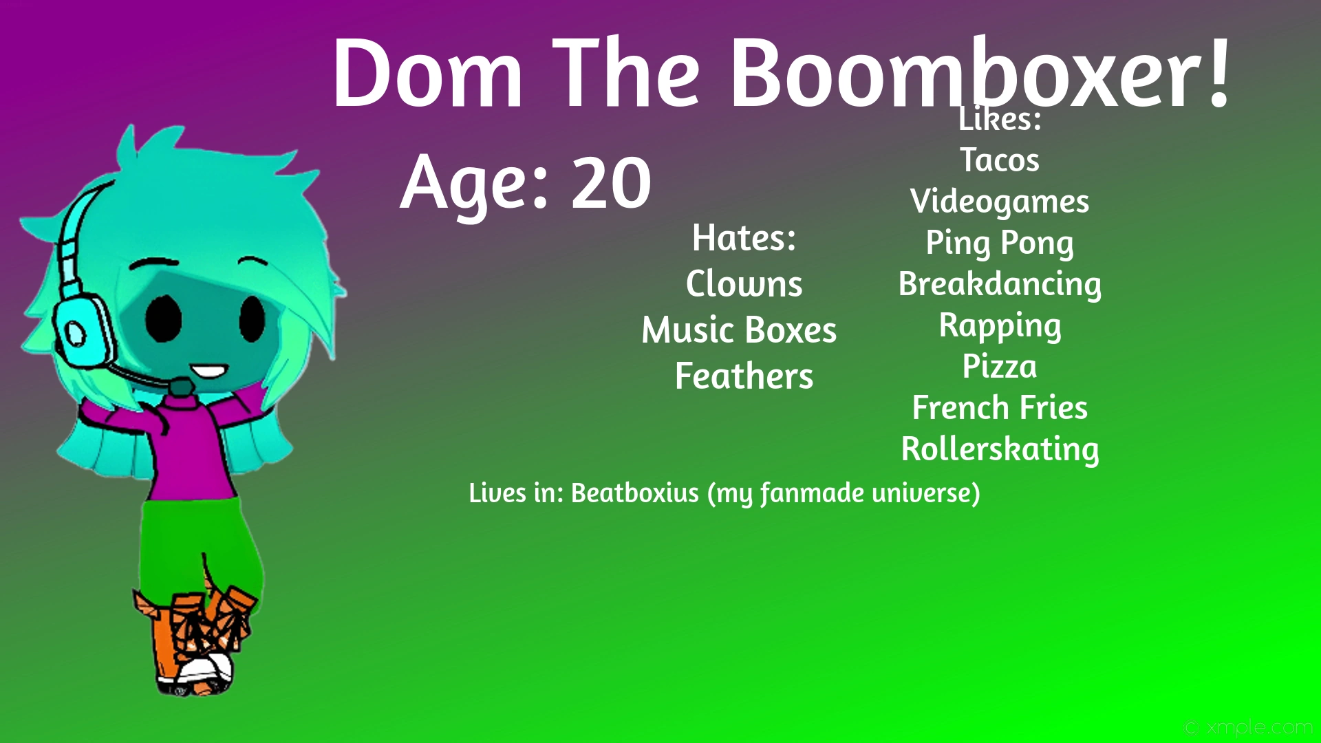 My oc character card! | Fandom