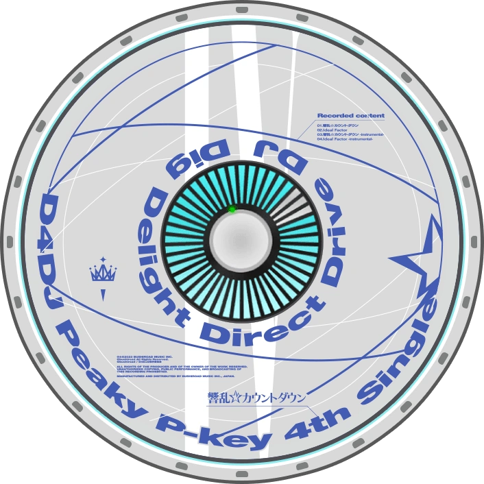 Peaky P-key 4th Single「響乱☆カウントダウン」限定盤 | Dig Delight Direct Drive DJ ...