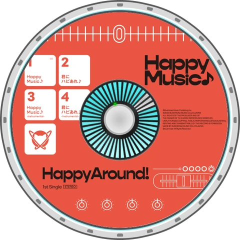 Happy Around! 1st Single Limited Edition | Dig Delight Direct Drive DJ Wiki | Fandom