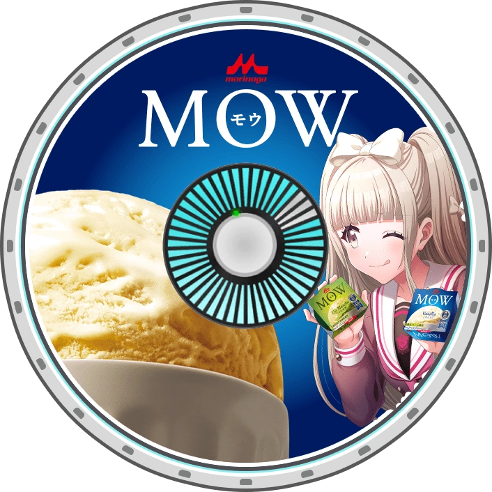 Morinaga Milk MOW Collab Disc Skin Shiratori Kurumi | Dig Delight Direct Drive DJ Wiki | Fandom