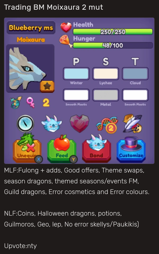 Trading BM Moixaura 2 mut | Fandom