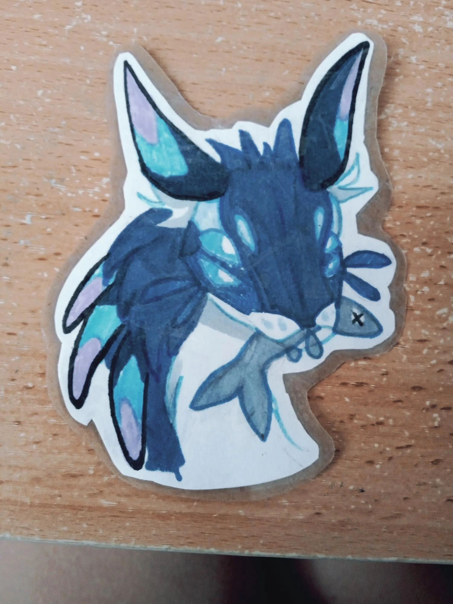 I made Fellisio holding a fish sticker! | Fandom