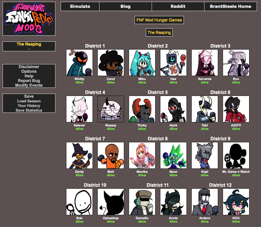 FNF Mod Hunger Games: New Game! | Fandom