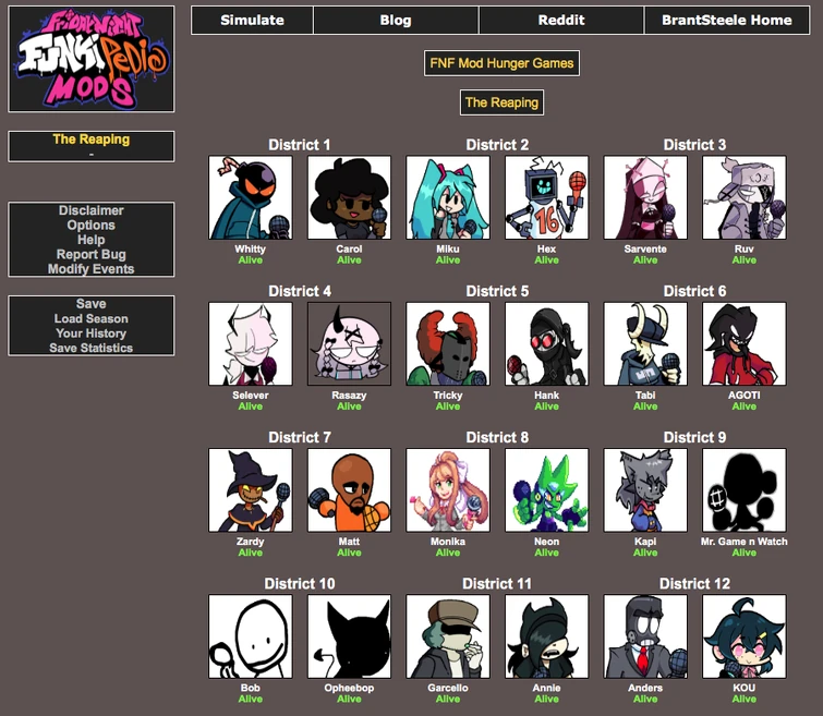 FNF Mod Hunger Games: New Game! | Fandom