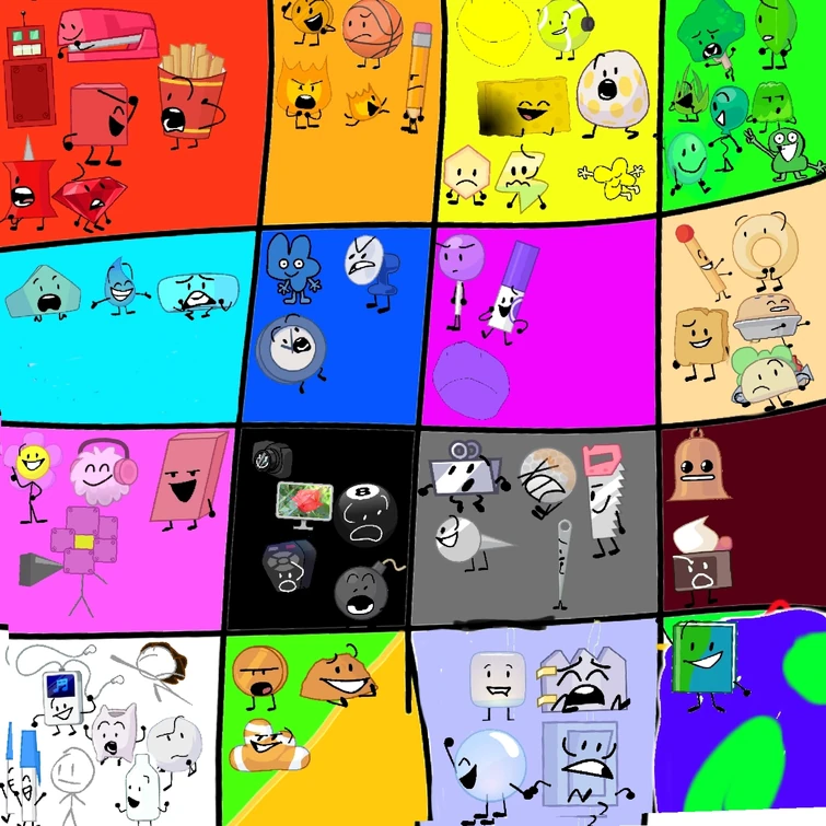 Bfb color order | Fandom