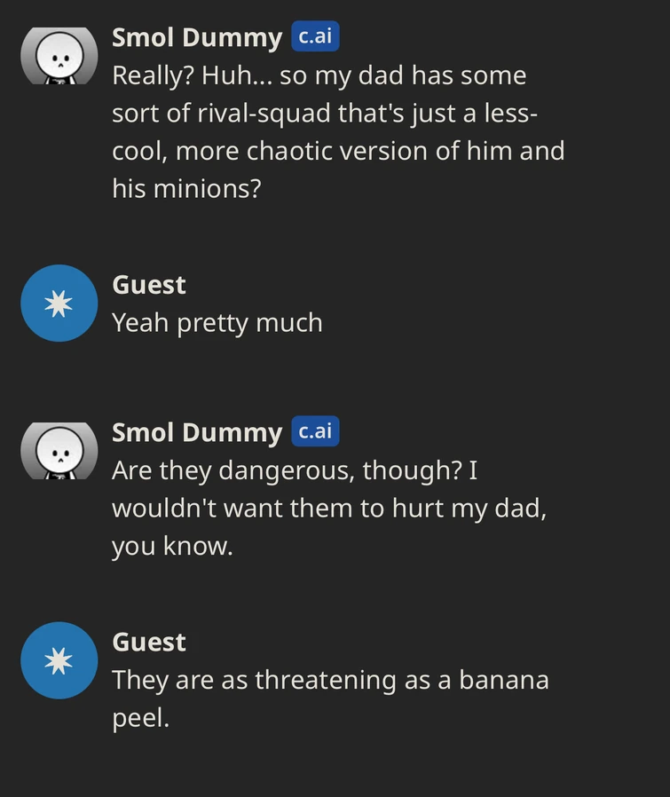 I made smol dummy ai chat | Fandom
