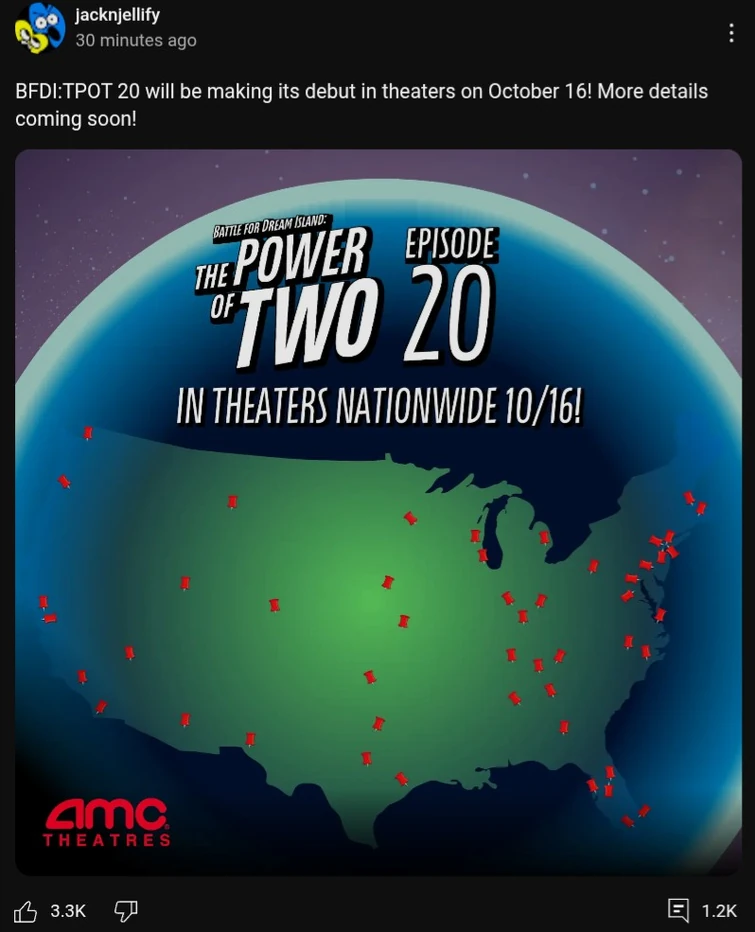 tpot 20 in actual theaters | Fandom