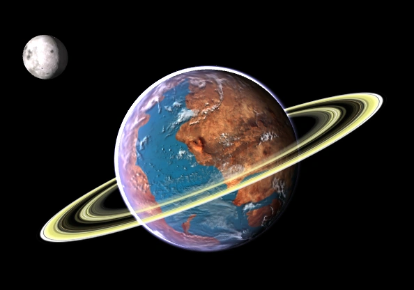some earth-like planet with rings named Kikan | Fandom