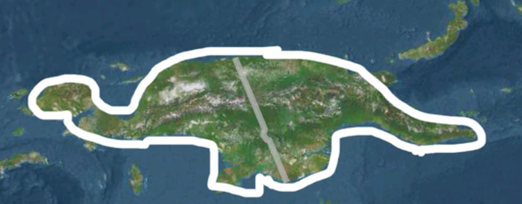 So I started randomly noticing animal shapes on continents/countries 😅 ...