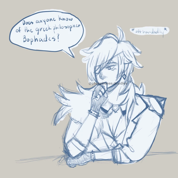 do you know of the greek philosopher Bophades? | Fandom