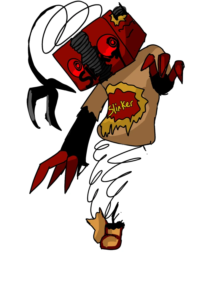 I drew My little brother's OC, Slinker the Slinky | Fandom