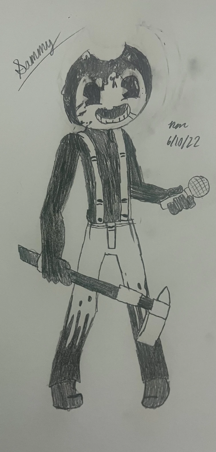 Sammy drawing because boredom | Fandom