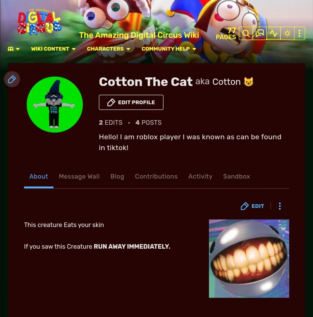 yay! now i can go back to eating people's skin | Fandom