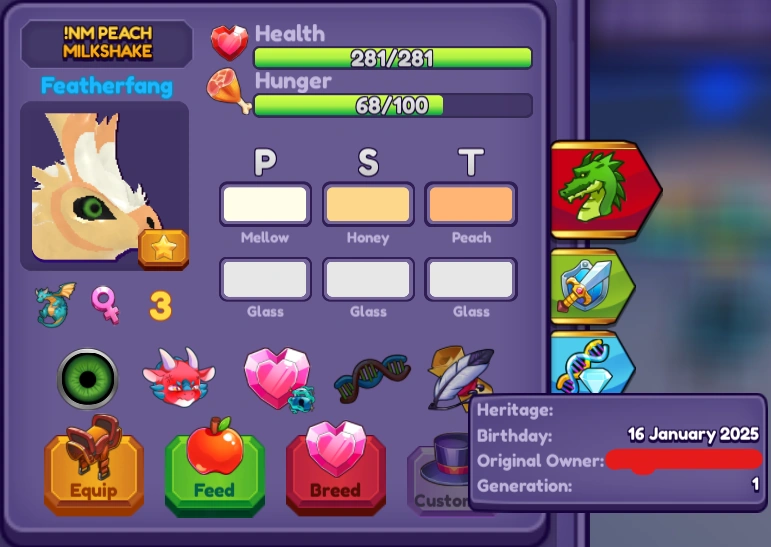 T/S Peach MS Feather. | Fandom