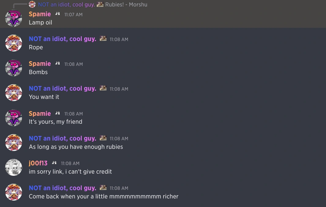 Morshu, but with some guilded people | Fandom