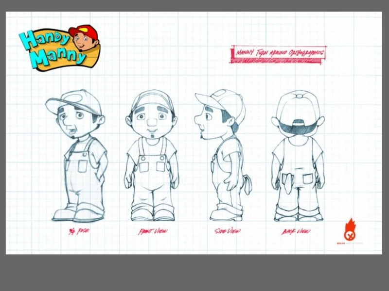 I found some concept art of the Handy Manny pilot from the Lost Media ...