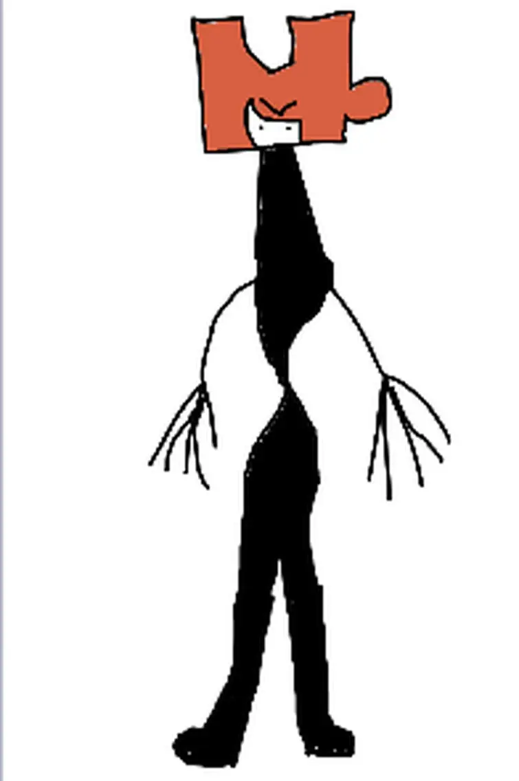 the thing like 3 people made on gartic phone exquisite corpse mode 😭😭 ...