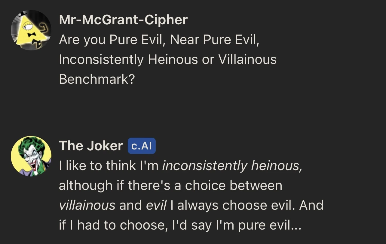 Decided to ask the Joker this question and he actually said this. | Fandom