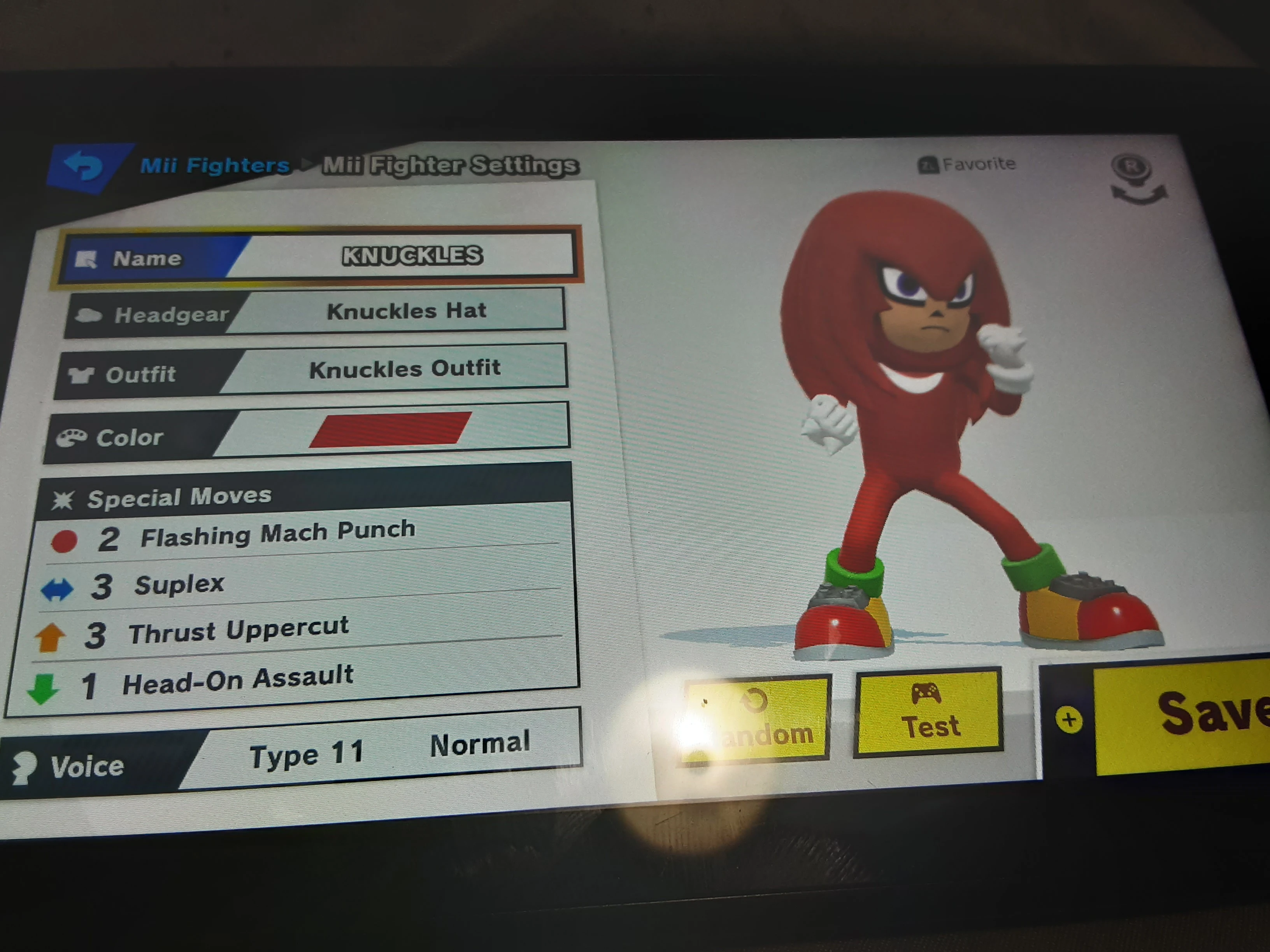 Knuckles Mii | Fandom