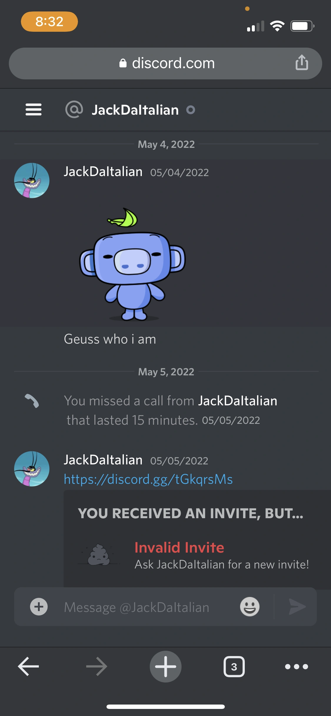 Quick reminder You-know-who tried to call me one time. | Fandom