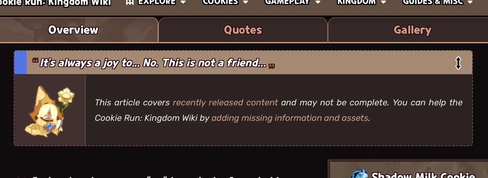 guess why the new content warning looks different in the CRK wiki ...