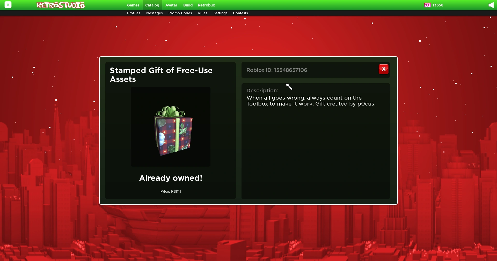 Retro Developers went wild with the price of the new gift today 💀😭🙏 ...