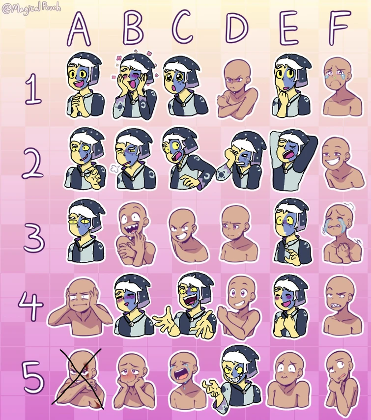 Facial Expressions Chart